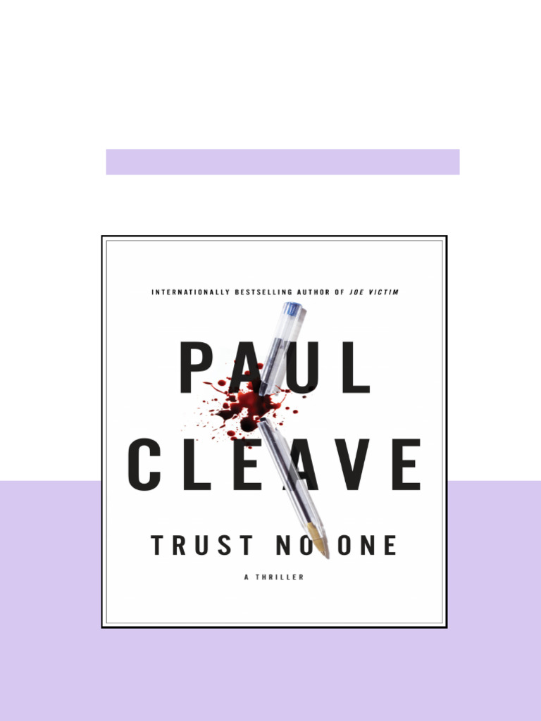 Trust No One Cleave Paul pdf available | PDF
