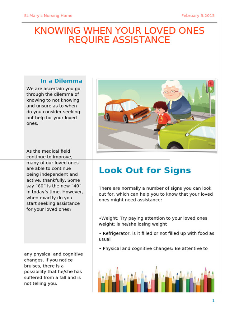Recognizing When Seniors Need Help | PDF | Psychological Concepts ...