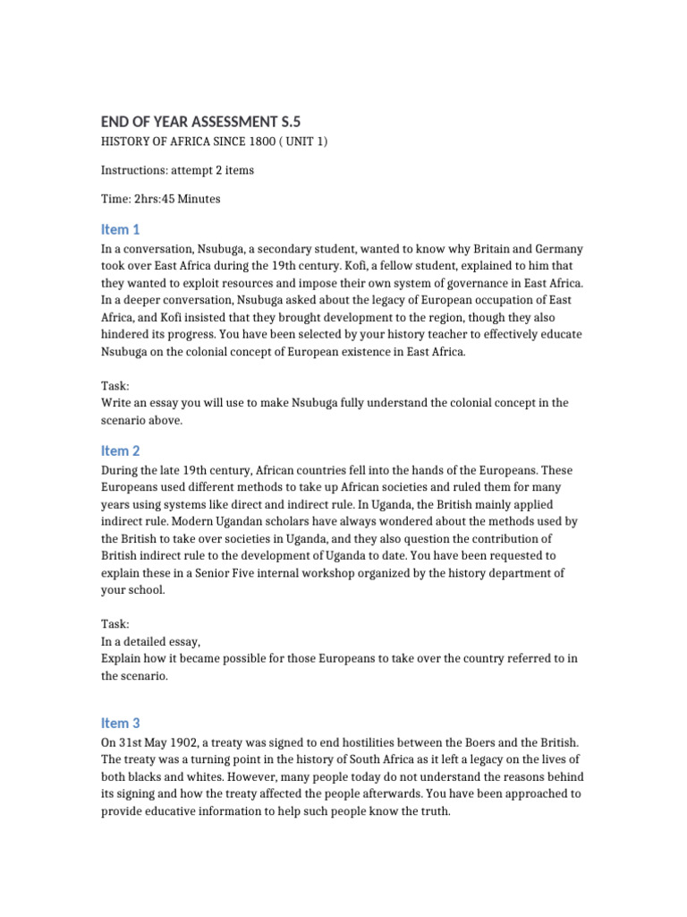 Colonial Impact on East Africa's History | PDF | Uganda