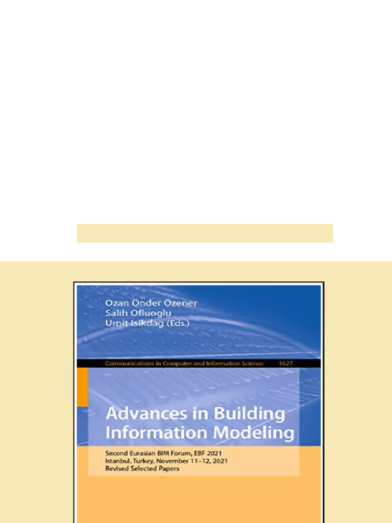 (Ebook) Advances in Building Information Modeling: Second Eurasian BIM ...