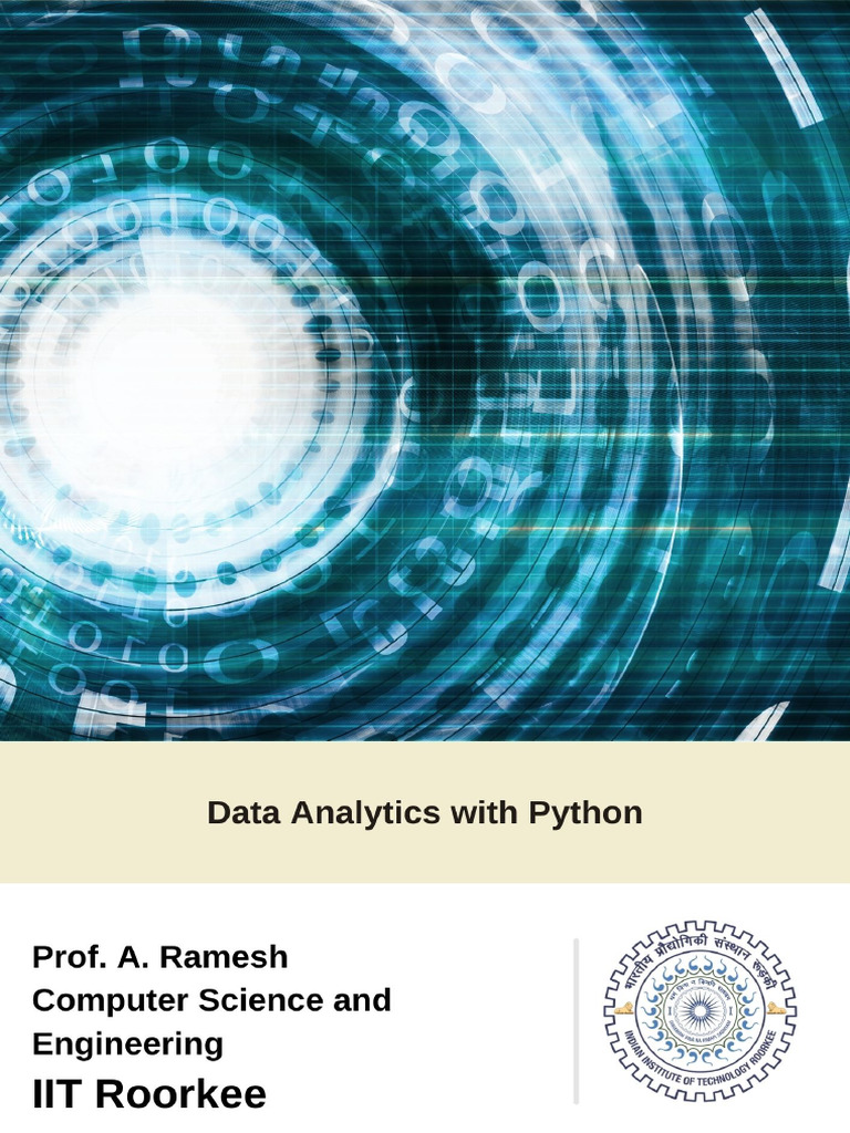 data analytics with python | PDF | Level Of Measurement | Analytics