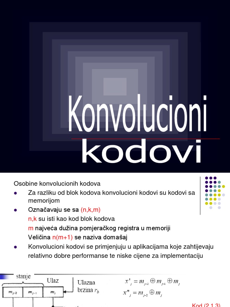 Konvolucijski Kodovi | PDF