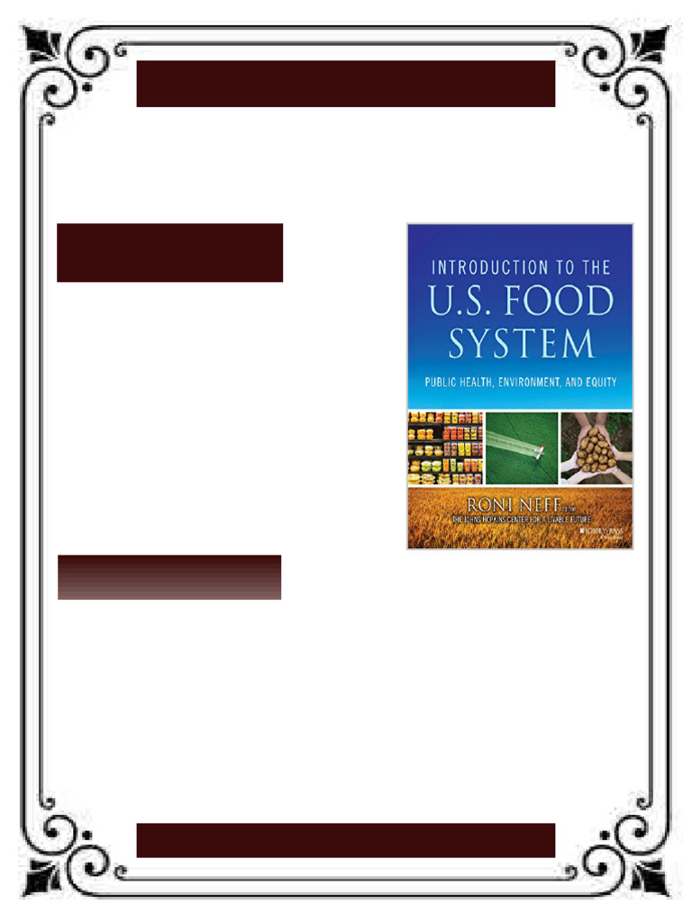 Introduction to the US Food System Public Health Environment and Equity ...