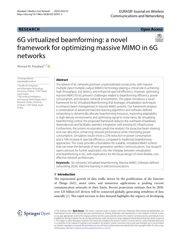 s13638-025-02451-2 | PDF | Mimo | Computer Network