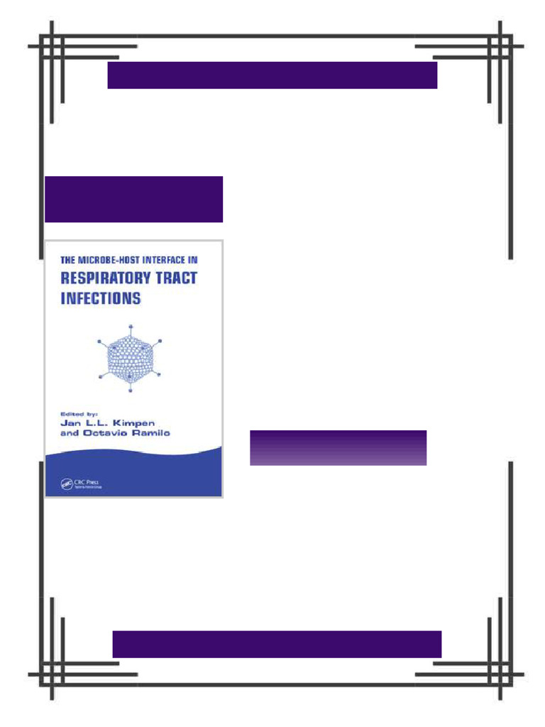 The Microbe Host Interface in Respiratory Tract Infections 1st Edition ...
