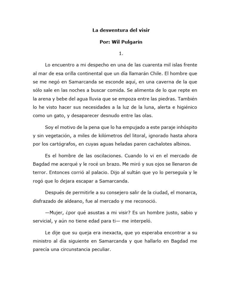 La Desventura Del Visir | PDF