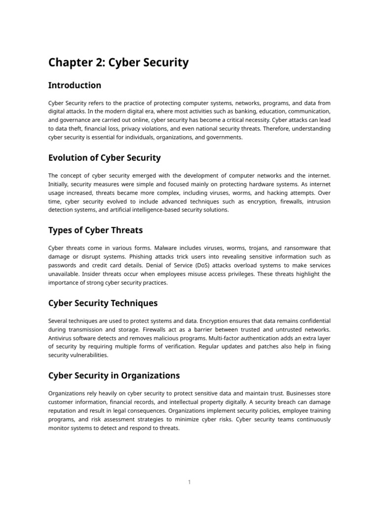 Understanding Cyber Security Essentials | PDF | Security | Computer ...