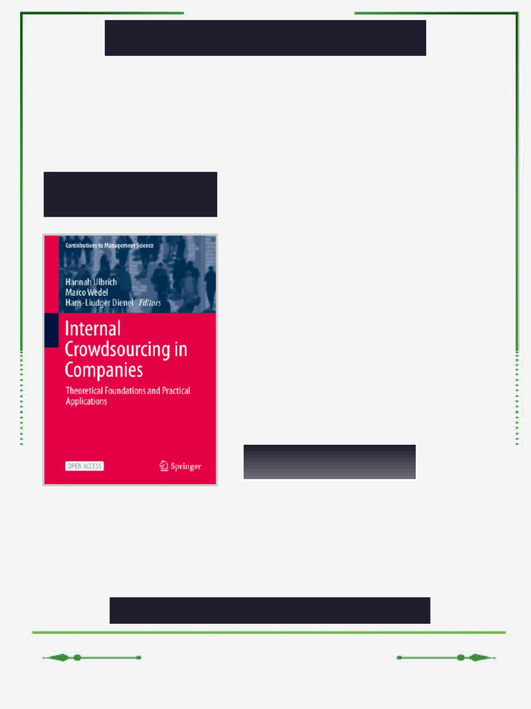 Internal Crowdsourcing in Companies: Theoretical Foundations and ...