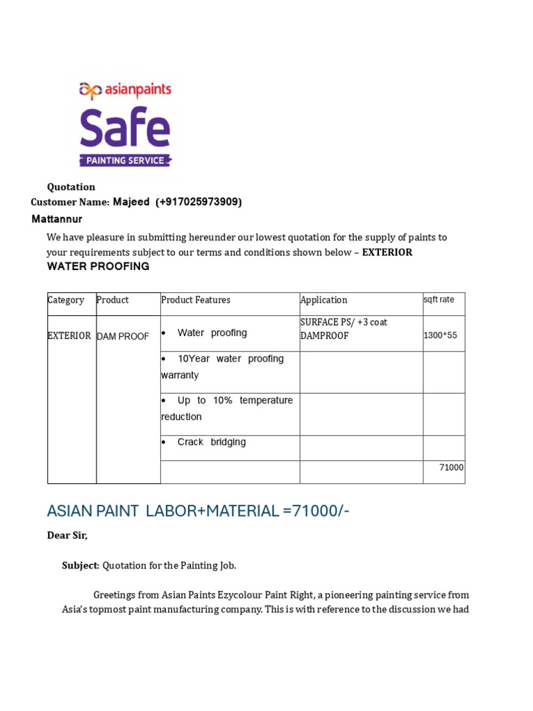 Majeed Putty Work Qts-1 | PDF | Cheque | Payments