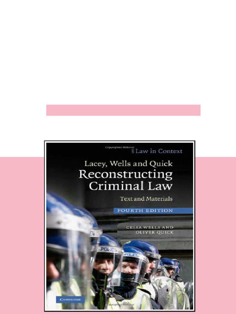 (Ebook) Lacey, Wells and Quick Reconstructing Criminal Law: Text and ...