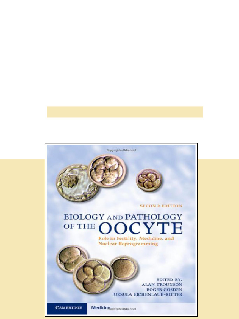 (Ebook) Biology and Pathology of the Oocyte: Role in Fertility ...