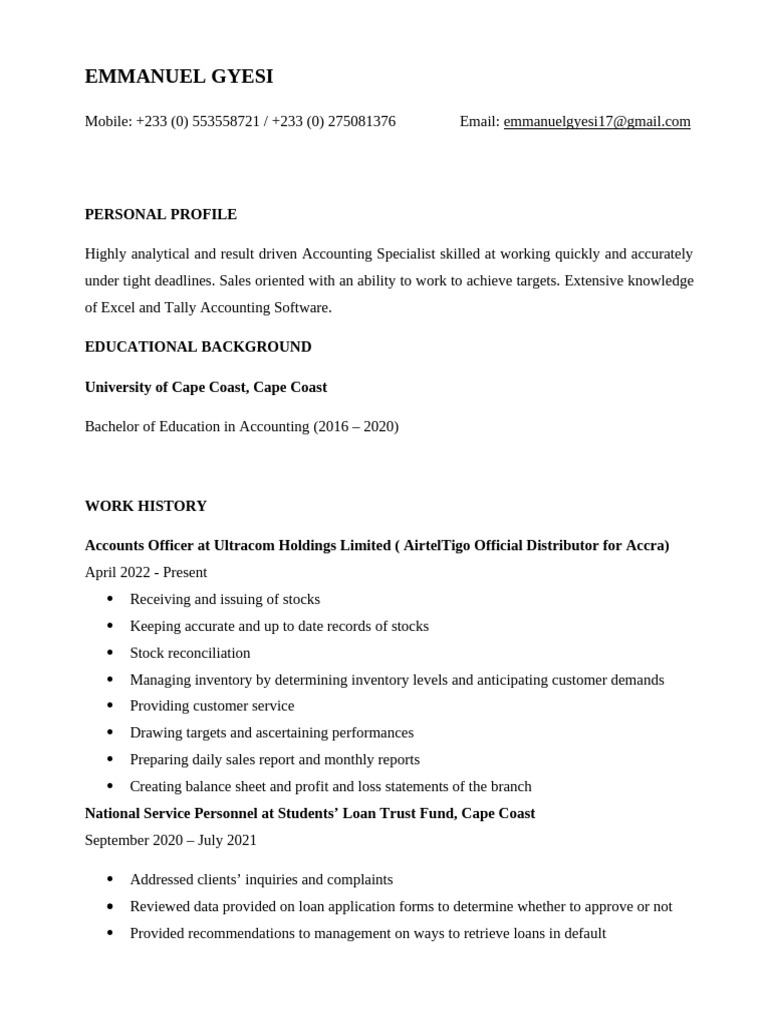 1677001844717_1677001821497_Curriculum Vitae - Emmanuel Gyesi-1 | PDF ...
