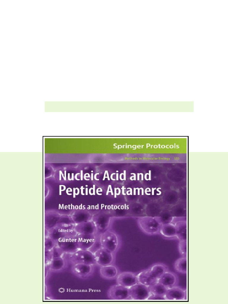 (Ebook) Nucleic Acid and Peptide Aptamers: Methods and Protocols by ...