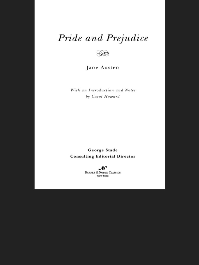 Pride Prejudice Jane Austen | PDF | Jane Austen | Mr. Darcy