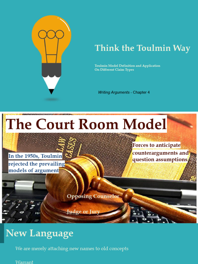 Toulmin Schema | PDF | Argument | Evidence