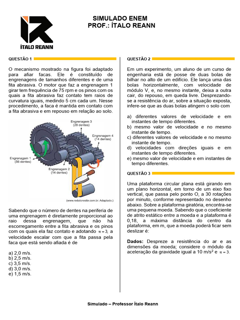 ENEM - Simulado 2 | PDF
