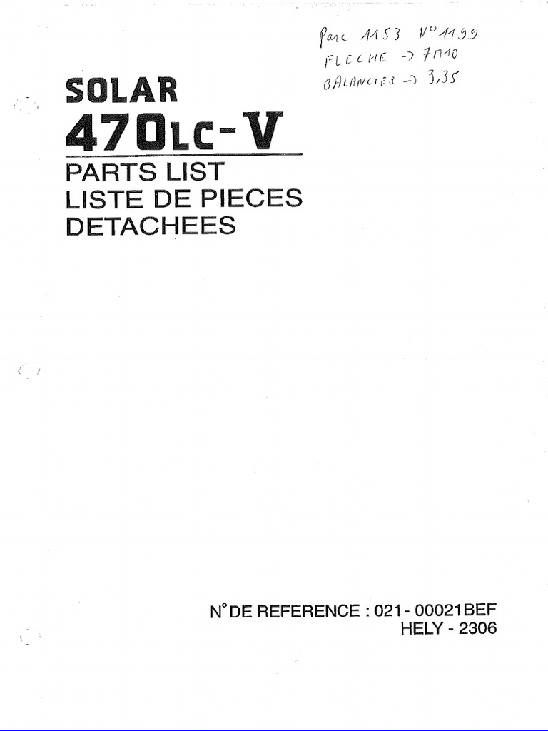 Daewoo Excavator 470 Parts Manual | PDF | Slavery