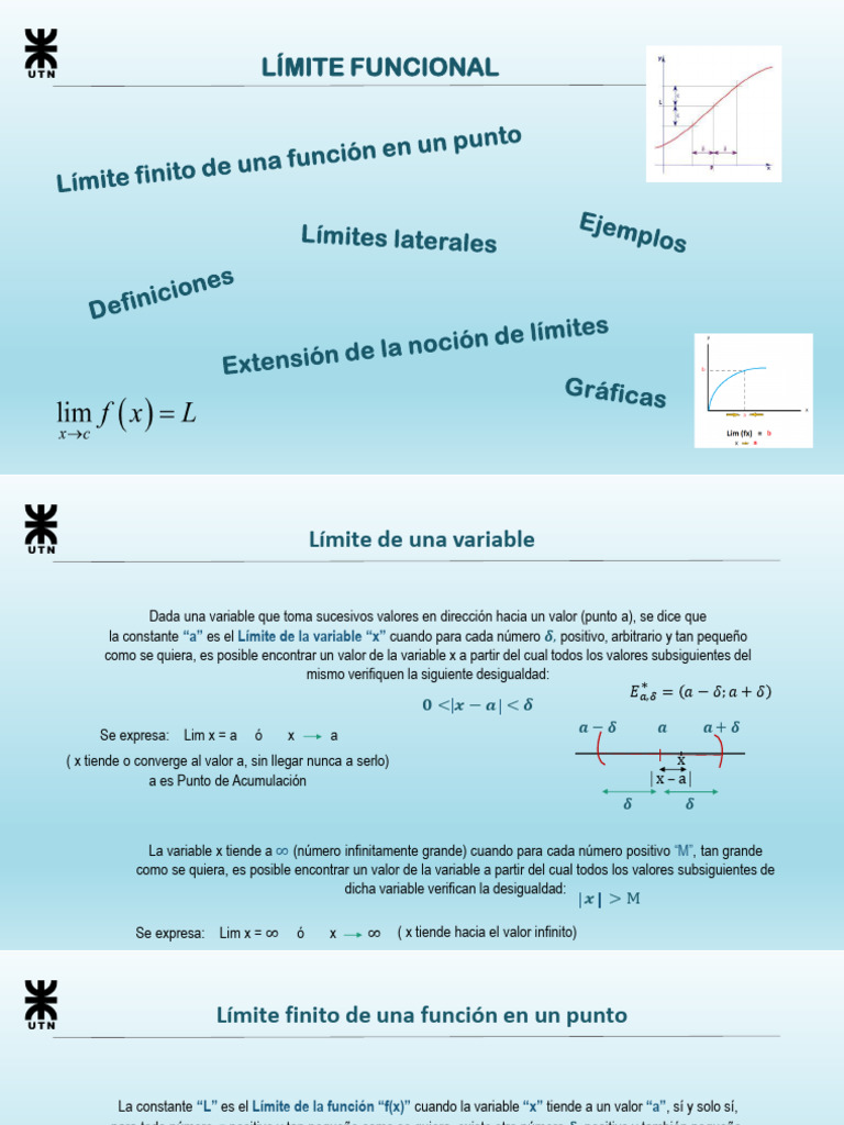 Límite Finito de Funciones Matemáticas | PDF | Límite (Matemáticas ...