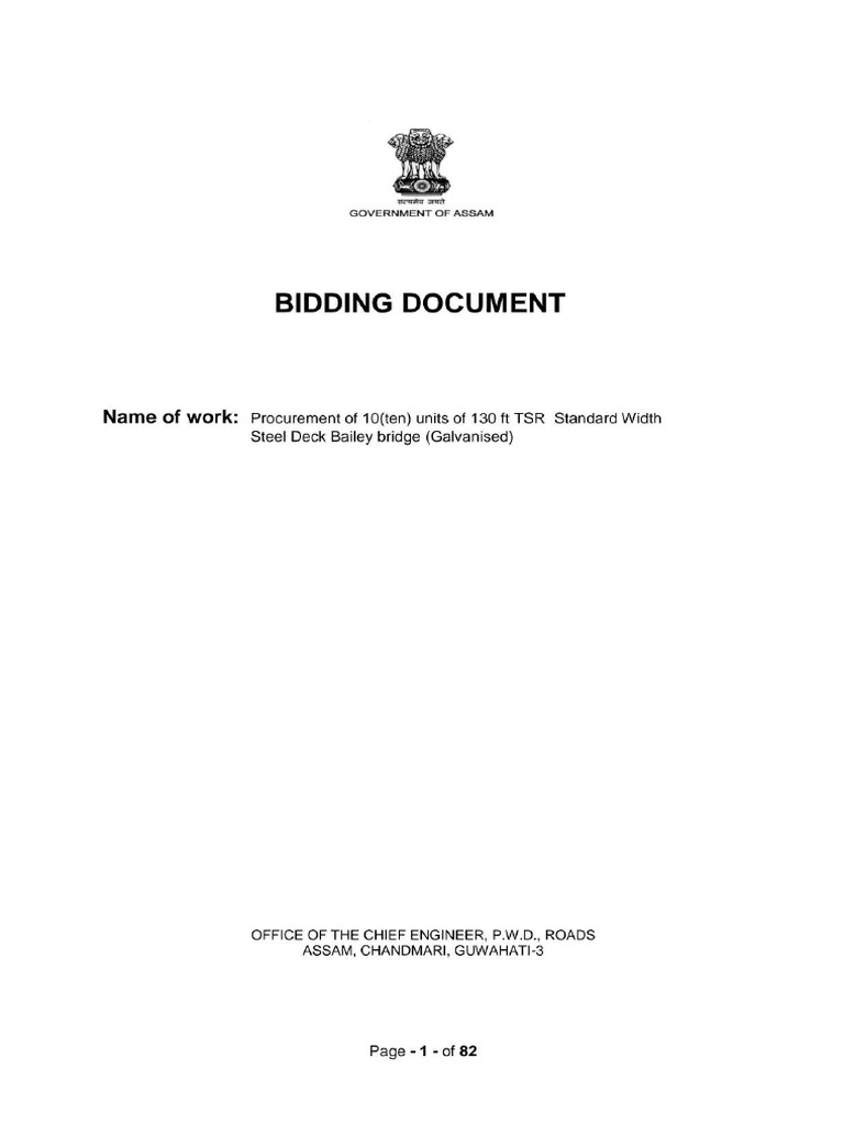 Bid Document | PDF