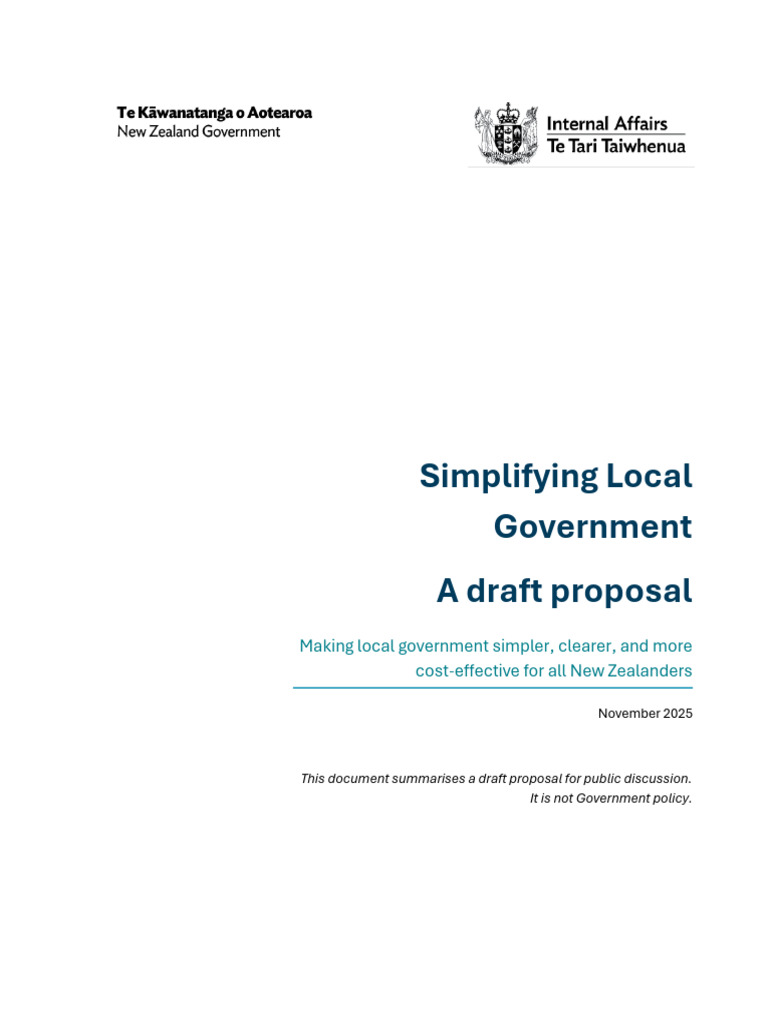 Simplifying Local Government-draft Nov25 | PDF | Government