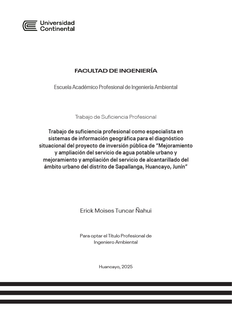 IV_FIN_107_TSP_Tuncar_Ñahui_2025 | PDF | Sistema de información ...