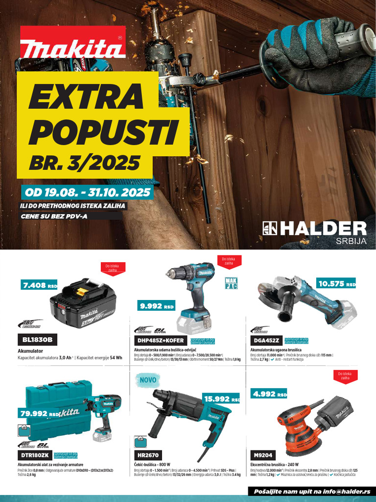 Makita Extra Popusti 3 Avgust Compressed | PDF