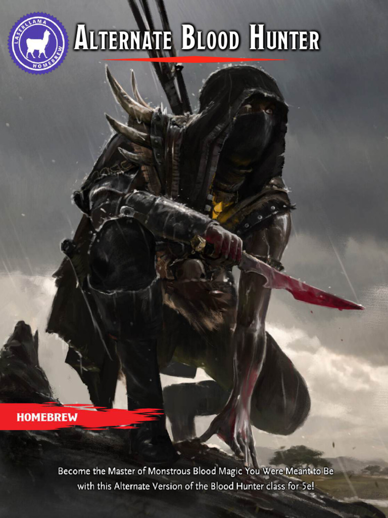 Alternate Blood Hunter Class v2.2.0 | PDF
