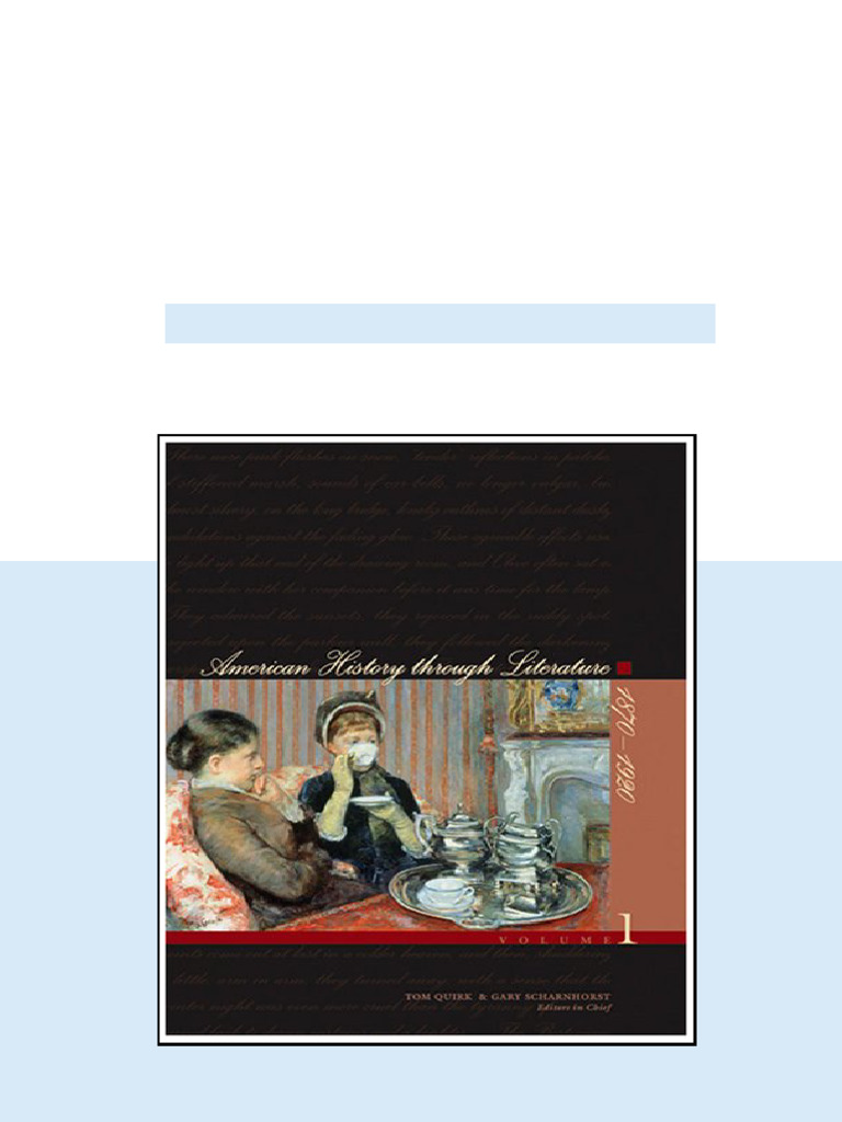 (Ebook) American History Through Literature 1870-1920 by Tom Quirk, Tom ...