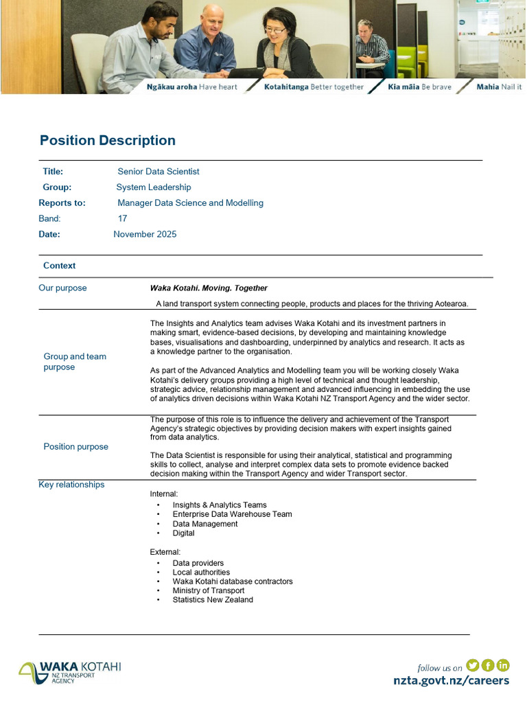 Senior Data Scientist Position Overview | PDF | Analytics | Machine ...