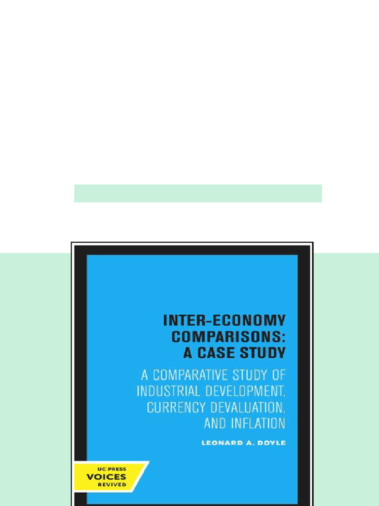 (Ebook) Inter-Economy Comparisons a Case Study: A Comparative Study of ...