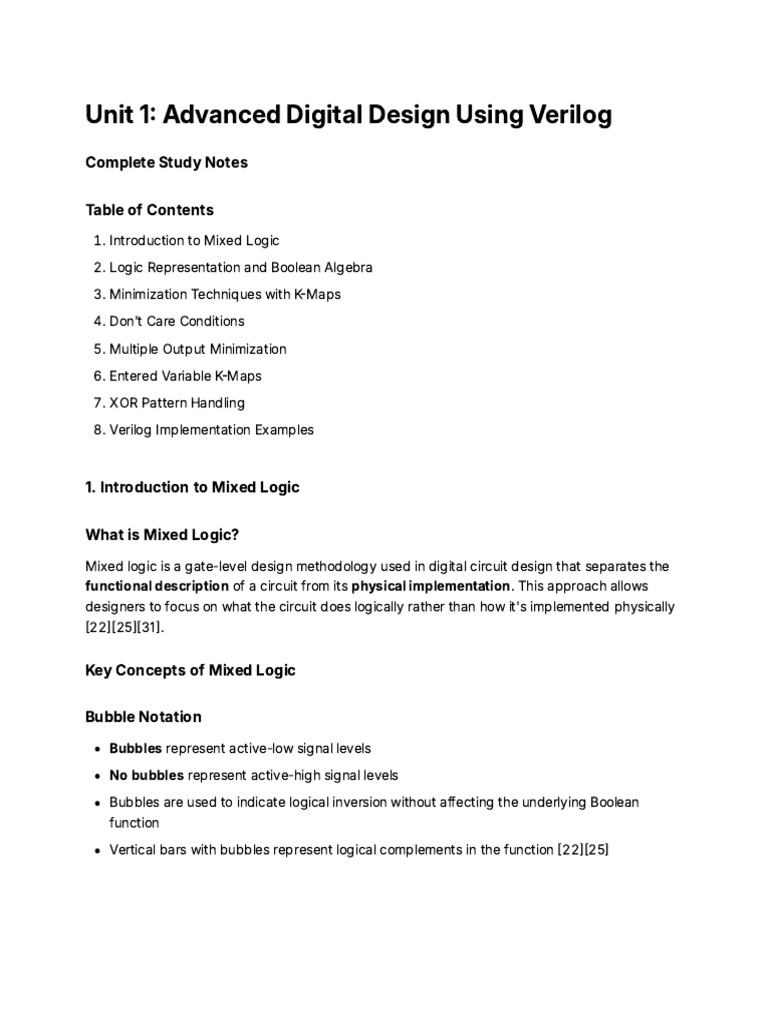 Mixed Logic Design and K-Map Techniques | PDF | Logic Gate | Digital ...