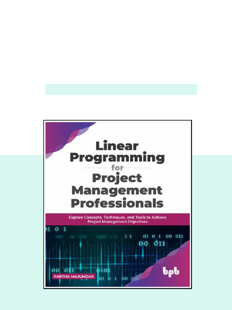 (Ebook) Linear Programming for Project Management Professionals by ...