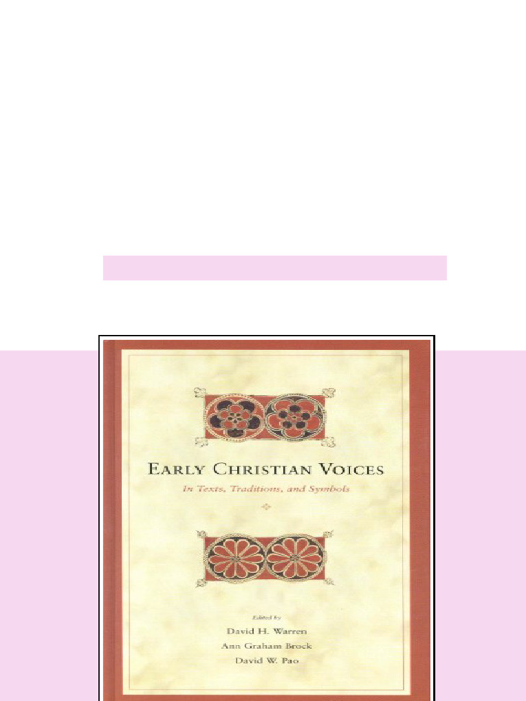 (Ebook) Early Christian Voices: In Texts, Traditions, and Symbols ...