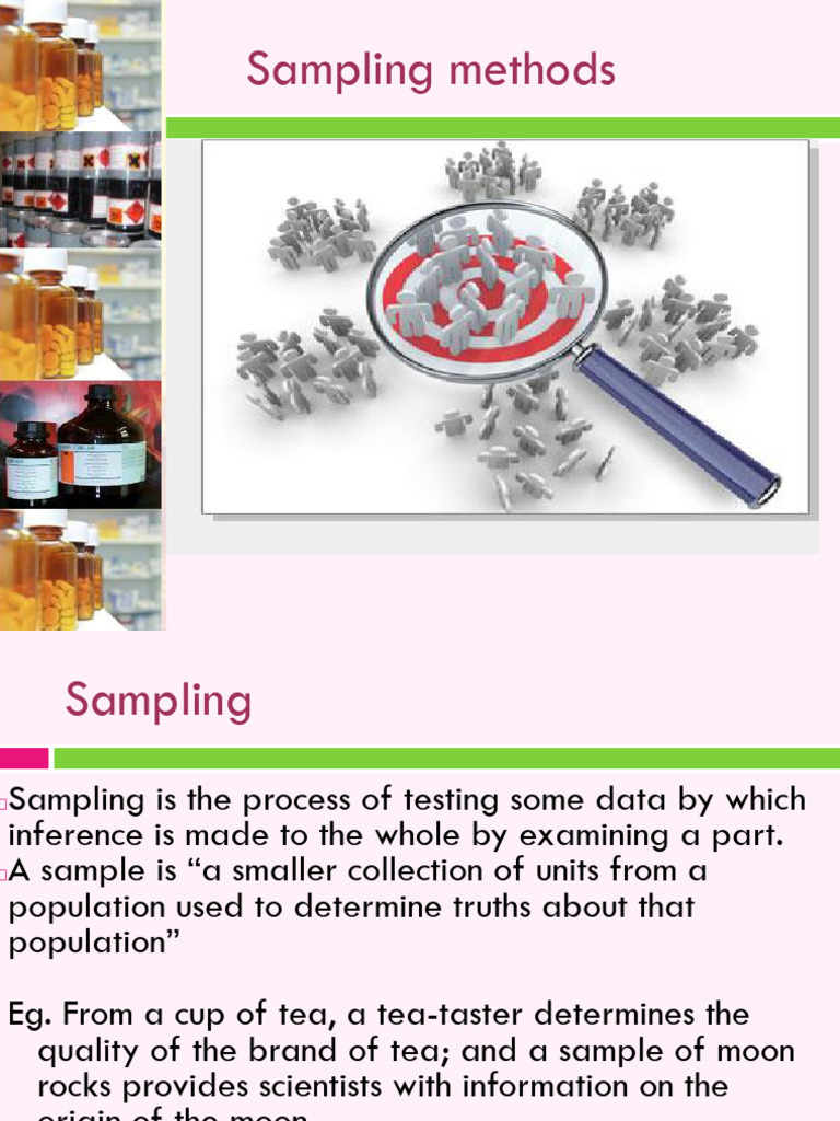 Pharmaceutical Sampling Methods Explained | PDF | Sampling (Statistics ...