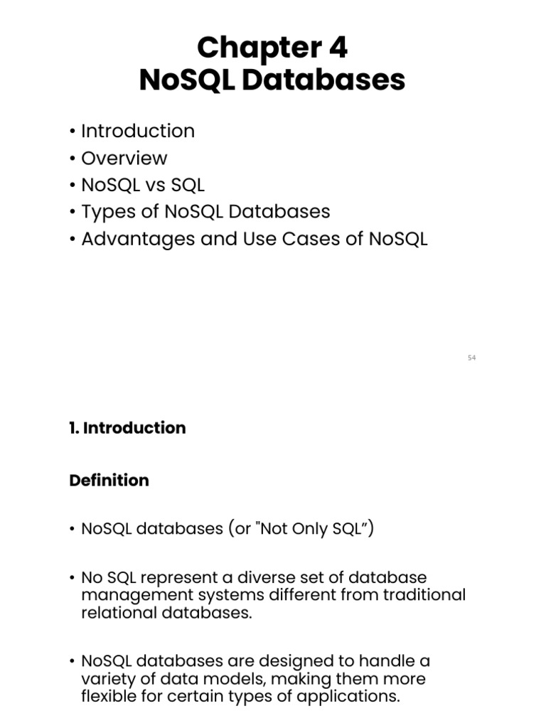 PA - Chapter 4 | PDF | No Sql | Databases