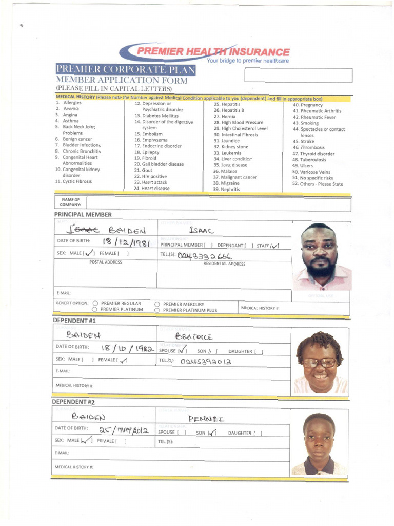 Premier Health Insurance | PDF