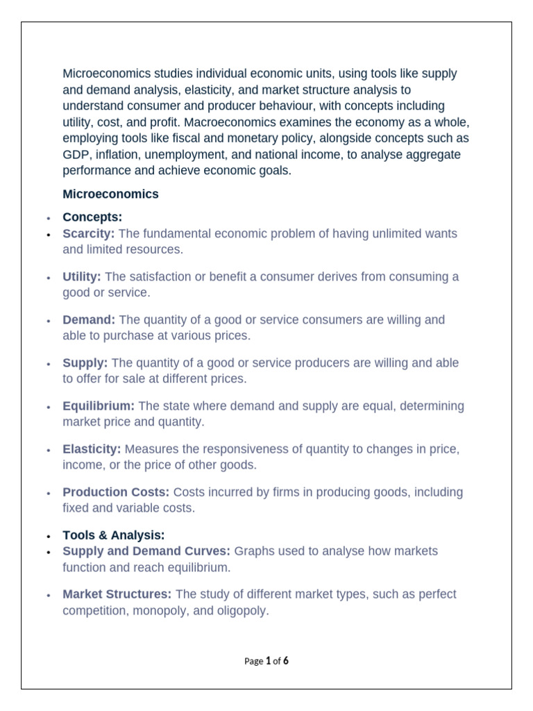 Micro vs. Macro Economics Explained | PDF | Macroeconomics | Microeconomics