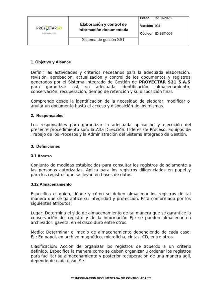 Control de Documentos | PDF | Archivo de computadora | Documento