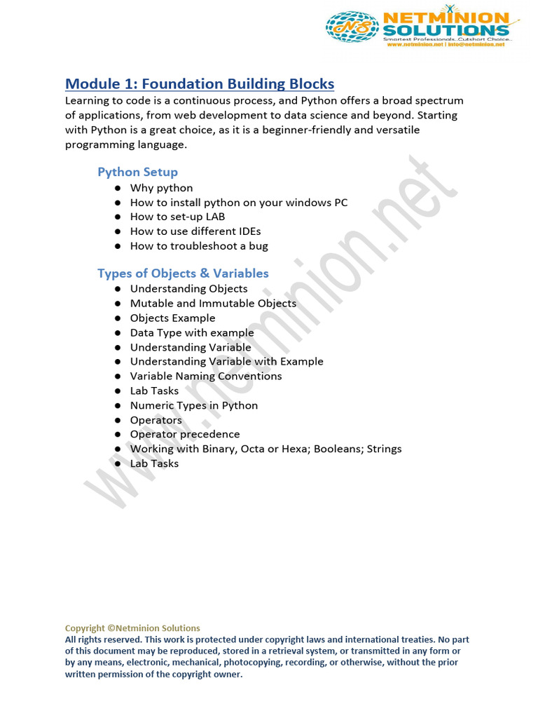 Python Course Updated 2 | PDF