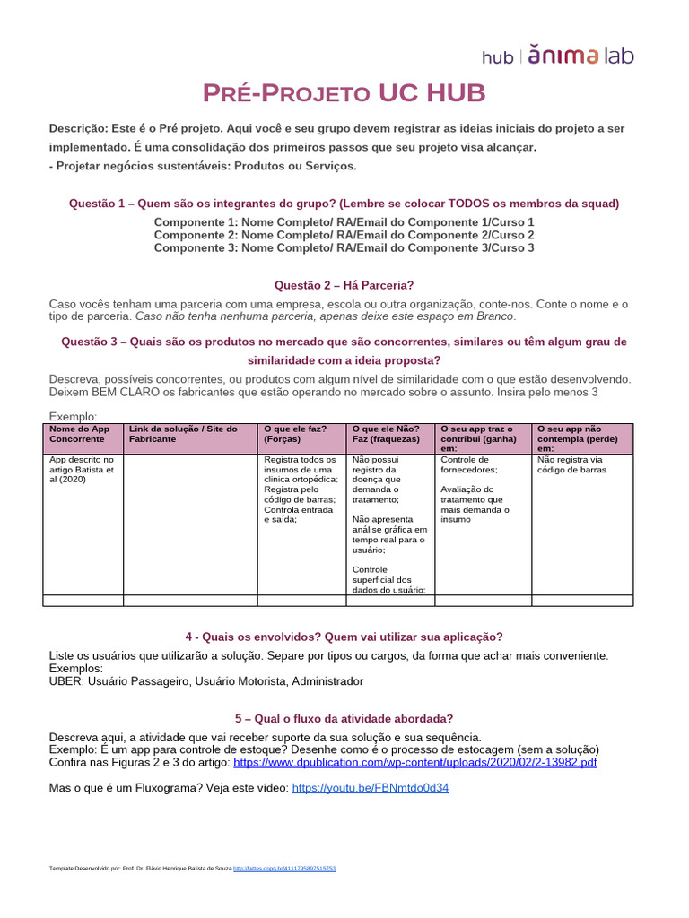 Pré-Projeto - App_sistemas - UC HUB (2)[1] | PDF | Aplicativo para ...