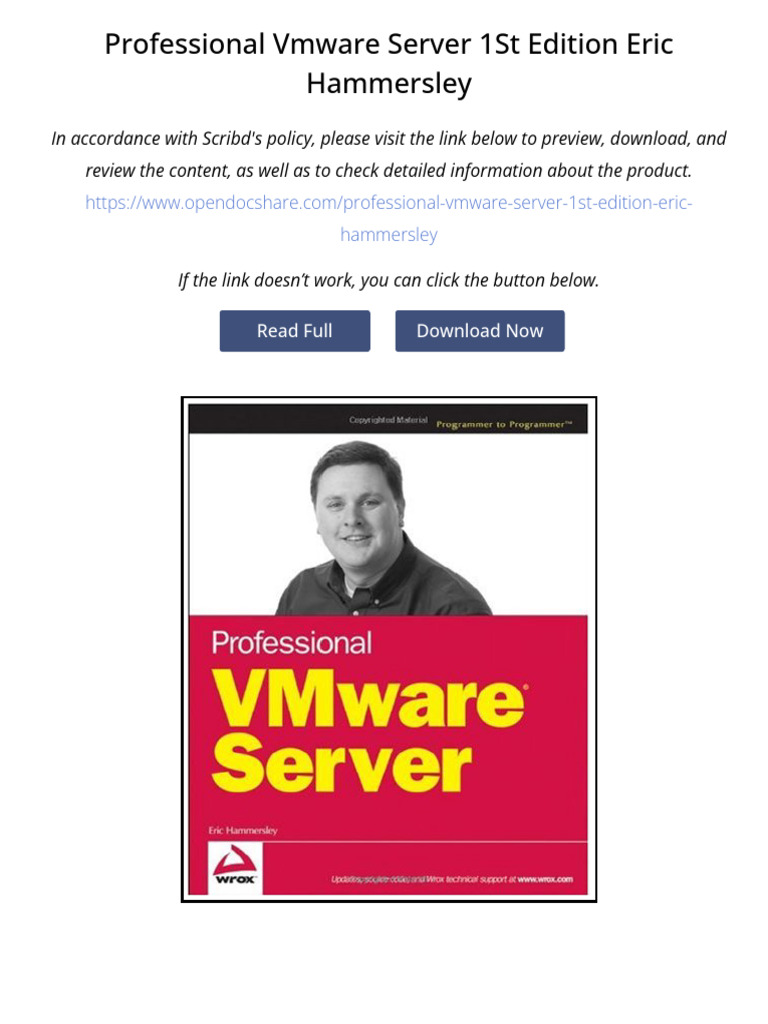Professional VMware Server 1st Edition Eric Hammersley available ...