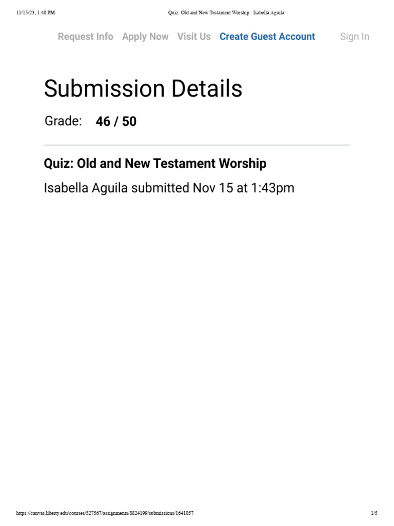 Old and New Testament Worship Quiz | PDF