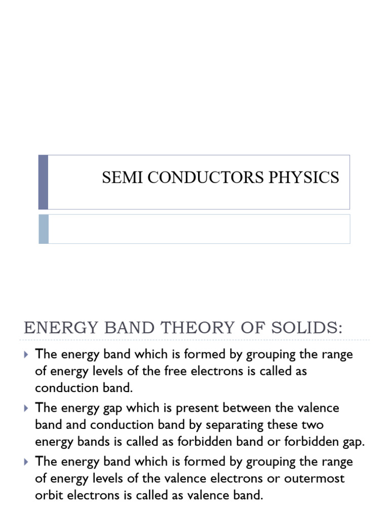 SEMI_CONDUCTORS_251021_082623[1] | PDF | P–N Junction | Semiconductors