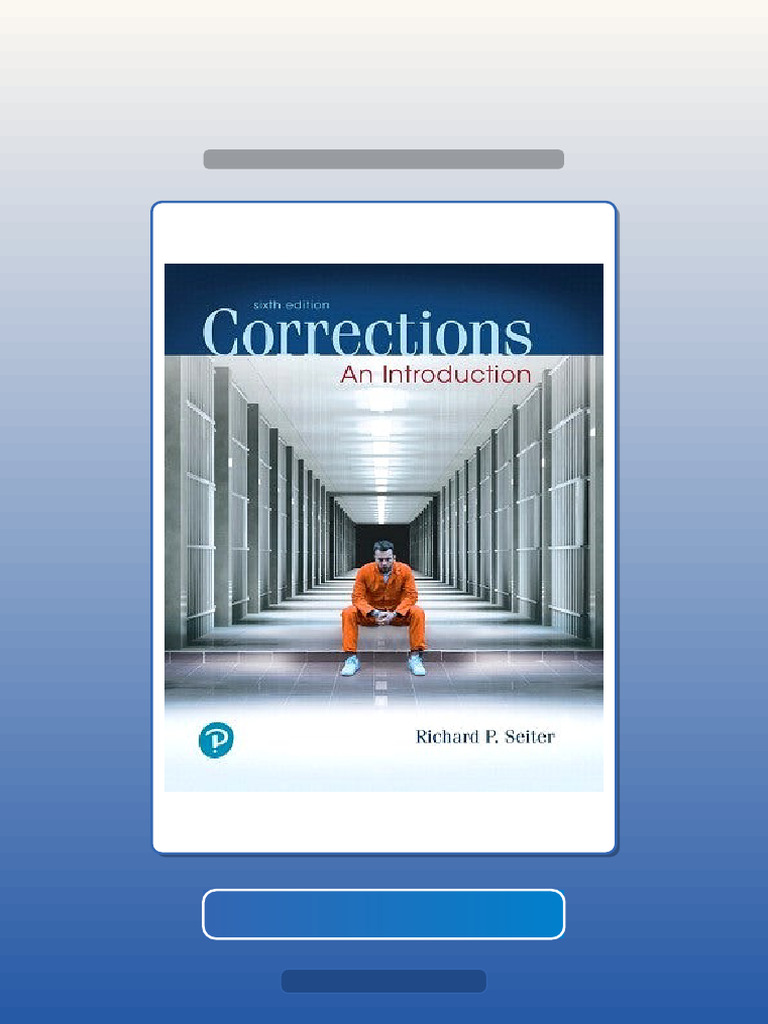 Corrections an Introduction 6th Edition Richard P Seiter ISBN10 ...