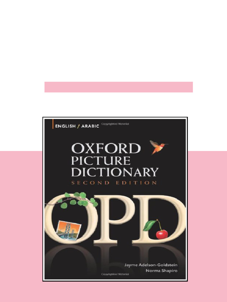 (Ebook) Oxford Picture Dictionary: English Arabic by Jayme Adelson ...