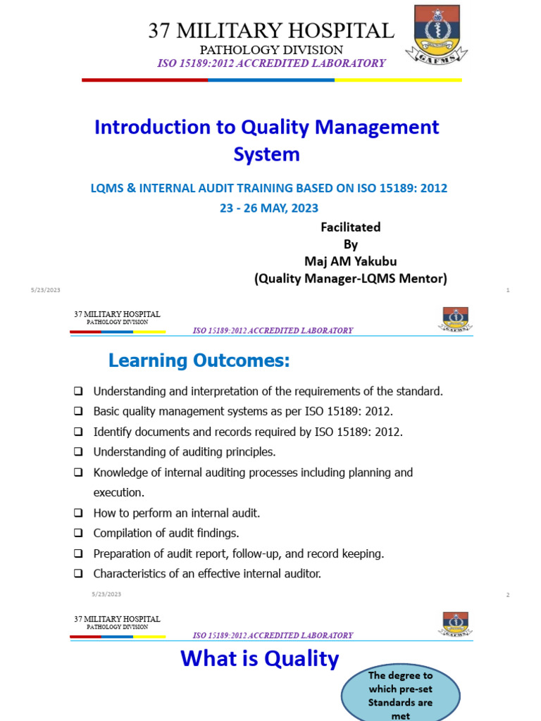 Introduction To QMS | PDF
