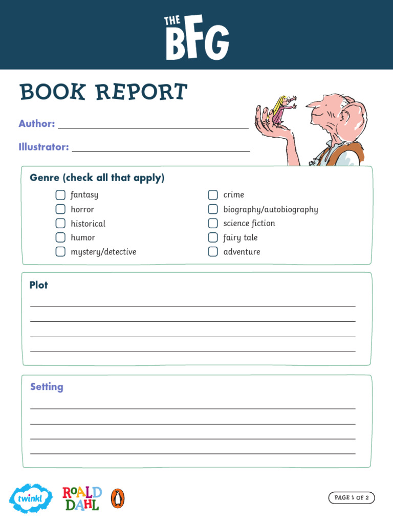 Book Report - The BFG | PDF