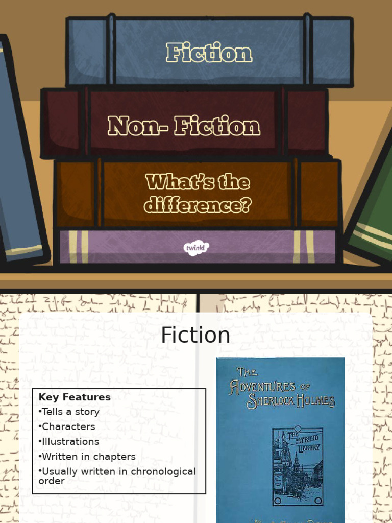 Fiction VS Non-Fiction Powerpoint | PDF