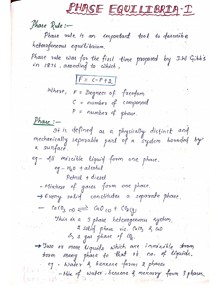 Phase Equilibria-1 (1) | PDF