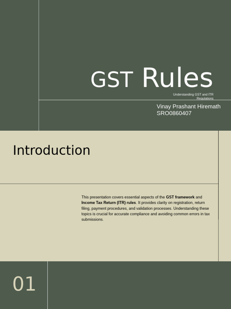 GST and ITR Compliance Guide | PDF | Value Added Tax | Taxes